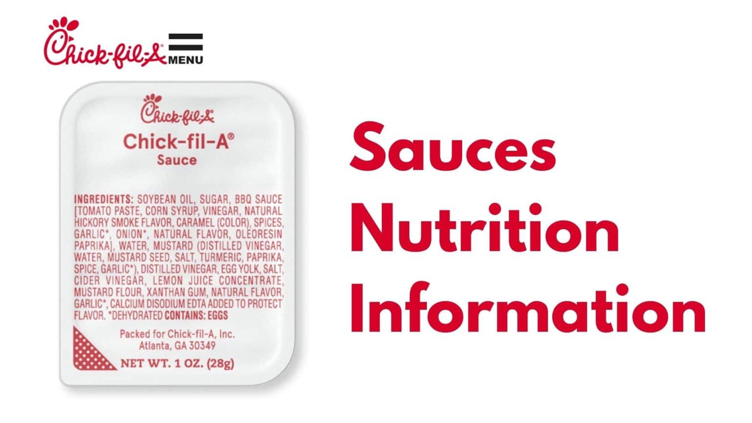 Chick fil A Sauces Nutrition Info USA (up-to-date) 2026